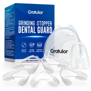 mouth guard for grinding teeth, mouth guard for clenching teeth at night, custom-fit mouth guard for bruxism and teeth clenching