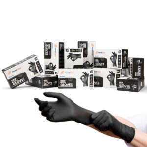 Heavy Duty Black Nitrile Gloves - 6 Mil Nitrile Gloves, Black Tattoo Gloves, Cleaning, Cooking, Mechanic, Medical Gloves