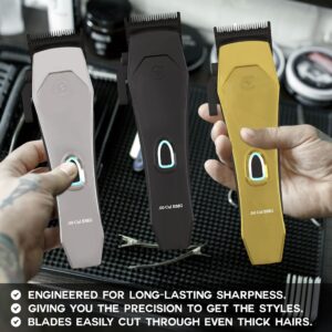 Caliber .50 Cal BMG Clipper - Professional Cordless Magnetic Motor Clippers - Quiet Operation Trimmer - Rechargeable Powerful Battery - Easy Zero Gap Cut - Hair Grooming Tool for Men