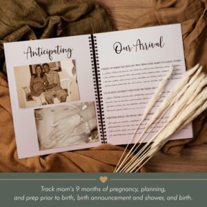 NovaaLife Twins Journal of our "1st Year" - Twins Journal for Parents - Sweet Pregnancy questions & First 12 Months of Babys Milestones - Pregnancy Book Essentials - Twins baby gifts - Twins baby