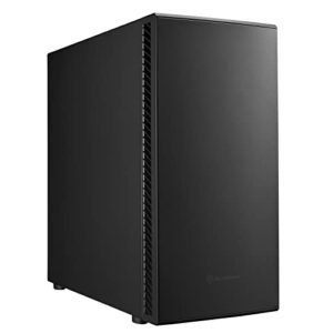 silverstone technology seta q1 silent mid tower case with soundproofing, sst-seq1b