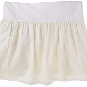 TL Care 100% Cotton Percale Mini Crib Skirt, Ecru