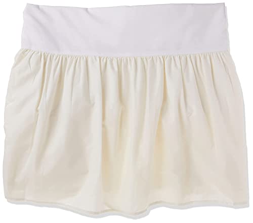 TL Care 100% Cotton Percale Mini Crib Skirt, Ecru