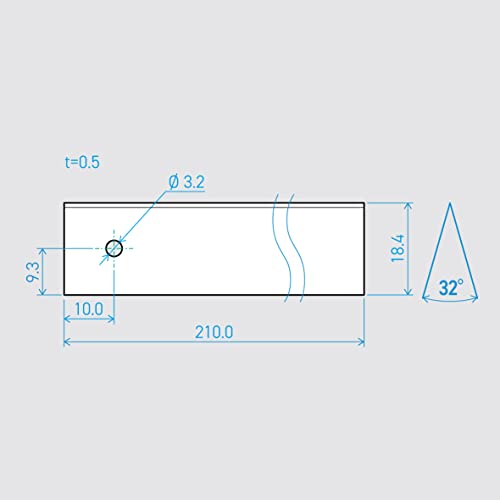 Kai Corporation 750BH2075 Commercial Machine Blades, 0.5 x 18.4 x 210 L, 32°, Set of 50, Made in Japan