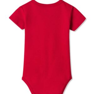 BesserBay Valentine's Day Baby Heart Bodysuit Infant Mommy Is My Valentine Red 100% Cotton Onesie 3-6 Months