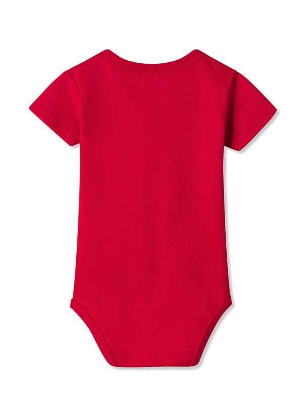 BesserBay Valentine's Day Baby Heart Bodysuit Infant Mommy Is My Valentine Red 100% Cotton Onesie 3-6 Months