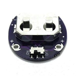 ZYM119 Lilypad Coin Cell Battery Holder CR2032 Battery Mount Module Small Slide Switch Board Circuit Board