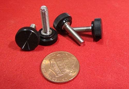 Stainless Plastic Head Knurled Thumb Screws FT 8-32 x .625" Length 25 Pcs