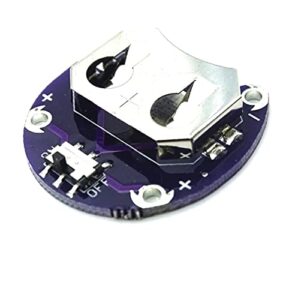 zym119 lilypad coin cell battery holder cr2032 battery mount module small slide switch board circuit board