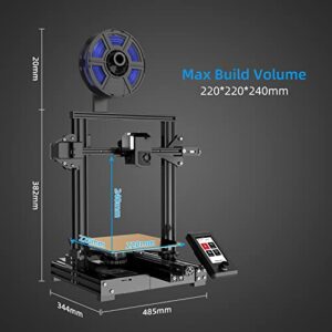 Voxelab Upgraded Aquila X3, FDM 3D Printer 25-Point Auto Leveling and Removable Magnetic PEI Steel Platform, Speed up to 200mm/s, 220×220×250mm Printing Size (Aquila S2)