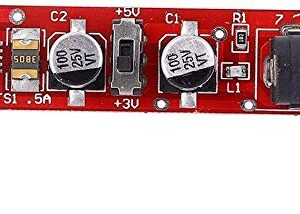 ZYM119 B10 2 Channel 5/3.3V Red Bread Board Power Module Input 6.5~12V DC, for Industrial Electronic Components (excluding Breadboard) Spot Steuermodul Circuit Board