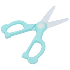 Baby Food Supplement Scissors Baby Food Ceramic Scissors Safety Ceramic Baby Scissors (green)