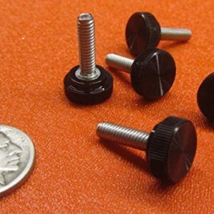 Stainless Plastic Head Knurled Thumb Screws FT 8-32 x .625" Length 25 Pcs