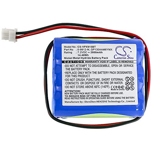 XSP 2000mAh REPLACEMENT BATTERY GP100AAS6YMX GP130AAM6YMX GP220AAM6YMX 0-9912-M 0-9913-W LTT-AA1300LSDX6Y GP211ATH6XML 103-303687 MN Control Panel Home Monitor Intruder Alarm Control Panel