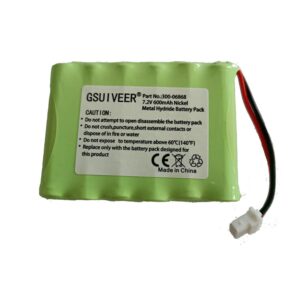 GSUIVEER 300-03864-1 Battery 7.2V 1100mAh and 300-06868 7.2V 600mAh Battery