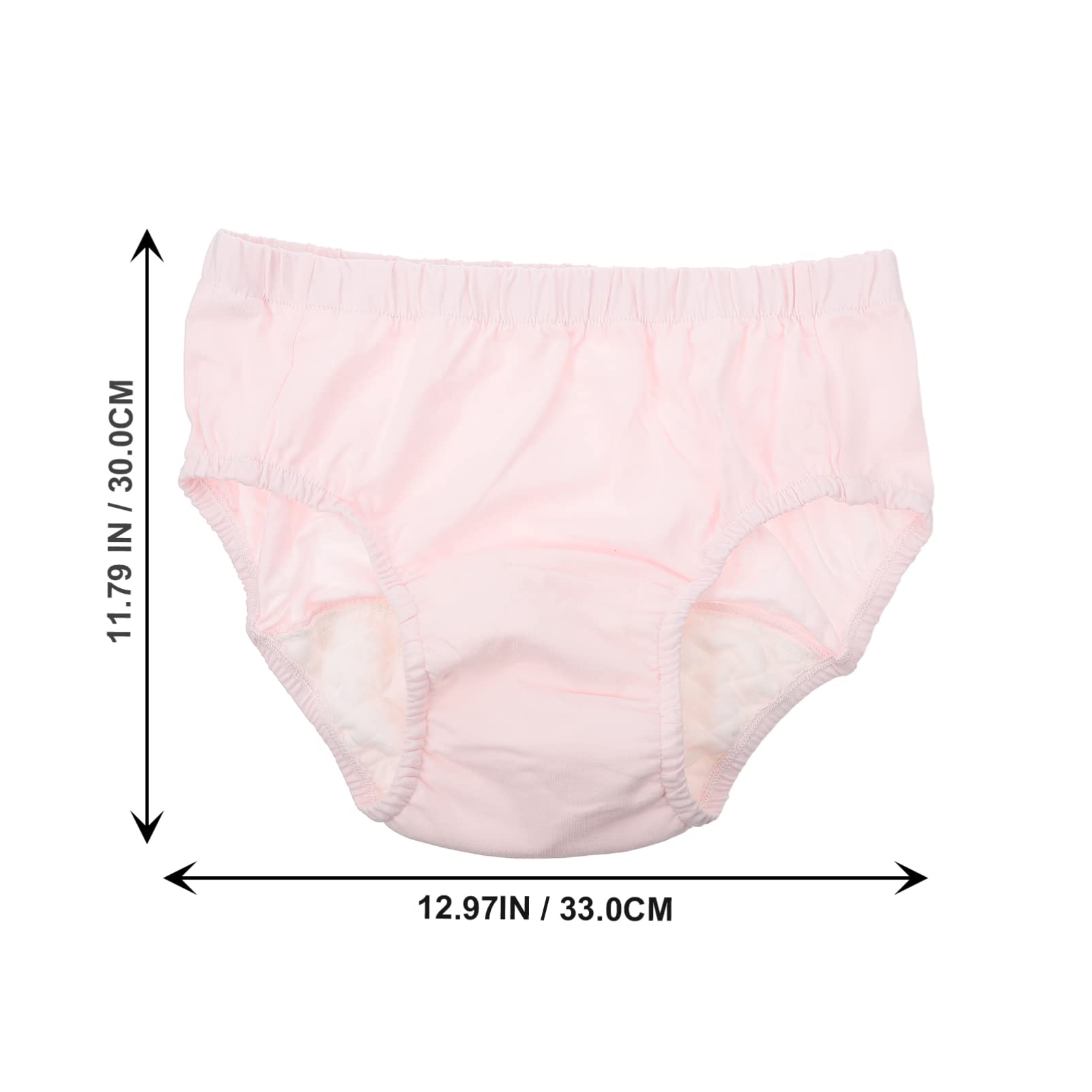 Adult Diapers Cotton Underwear Leak Diapers Adult Cloth Diaper Cover Active Waterproof Leakproof Pants for Adults Elderly Pink XL