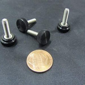 Stainless Plastic Head Knurled Thumb Screws FT 8-32 x .625" Length 25 Pcs