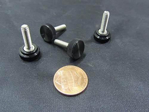 Stainless Plastic Head Knurled Thumb Screws FT 8-32 x .625" Length 25 Pcs