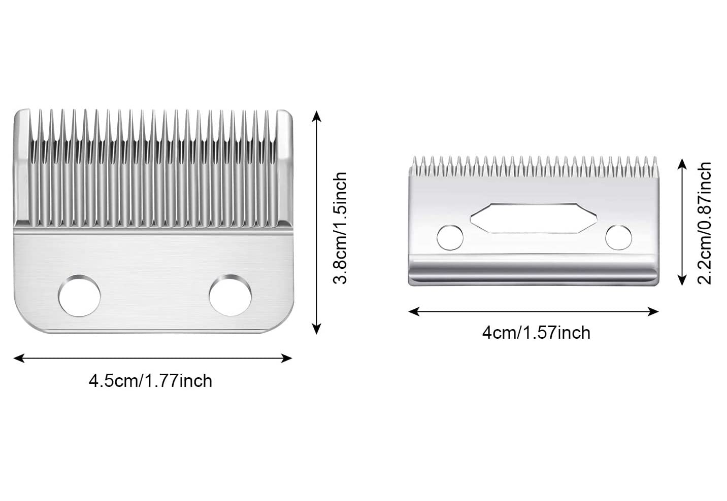 ROMONIX Adjustable Clippers Blades, 2 Hole Hair Trimmer Replacement Blade for Romonix RM-101