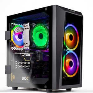 Skytech Gaming Blaze II Gaming PC Desktop – Intel Core i3 10105F 3.7 GHz, GTX 1650, 500GB SSD, 16G DDR4 3200, 600W Gold PSU, AC Wi-Fi, Windows 10 Home 64-bit