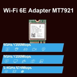 OKN WiFi 6 Card AX3000 M2 WiFi Module with BT 5.1 and WPA3 Security, M2 WiFi Card for Laptop Supports Windows 11/10