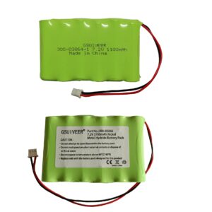 gsuiveer 300-03866 7.2v 3700mah battery and 300-03864-1 battery 7.2v 1100mah