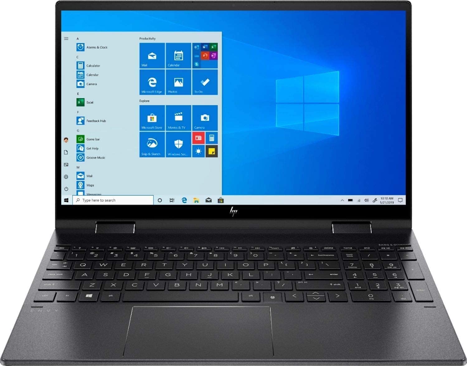 HP Envy x360 Touchscreen 2-in-1 Laptop, 15.6" FHD IPS Touchscreen, 8 Core AMD Ryzen 7 5700U 4.3 GHz, Wi-Fi 6, Backlit KB, USB-C, Fingerprint, 11.5 hr Battery Life, Win 10 (16GB RAM | 1TB PCIe SSD)