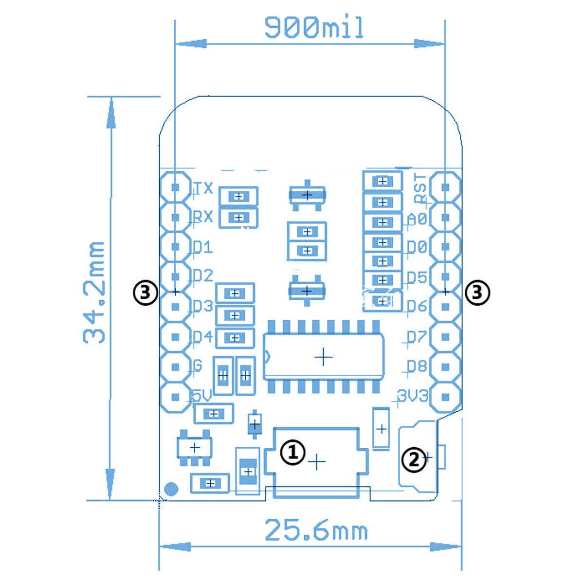 KeeYees 3PCS ESP8266 WiFi Development Board with 5PCS Mini ESP8266 WiFi Development Board