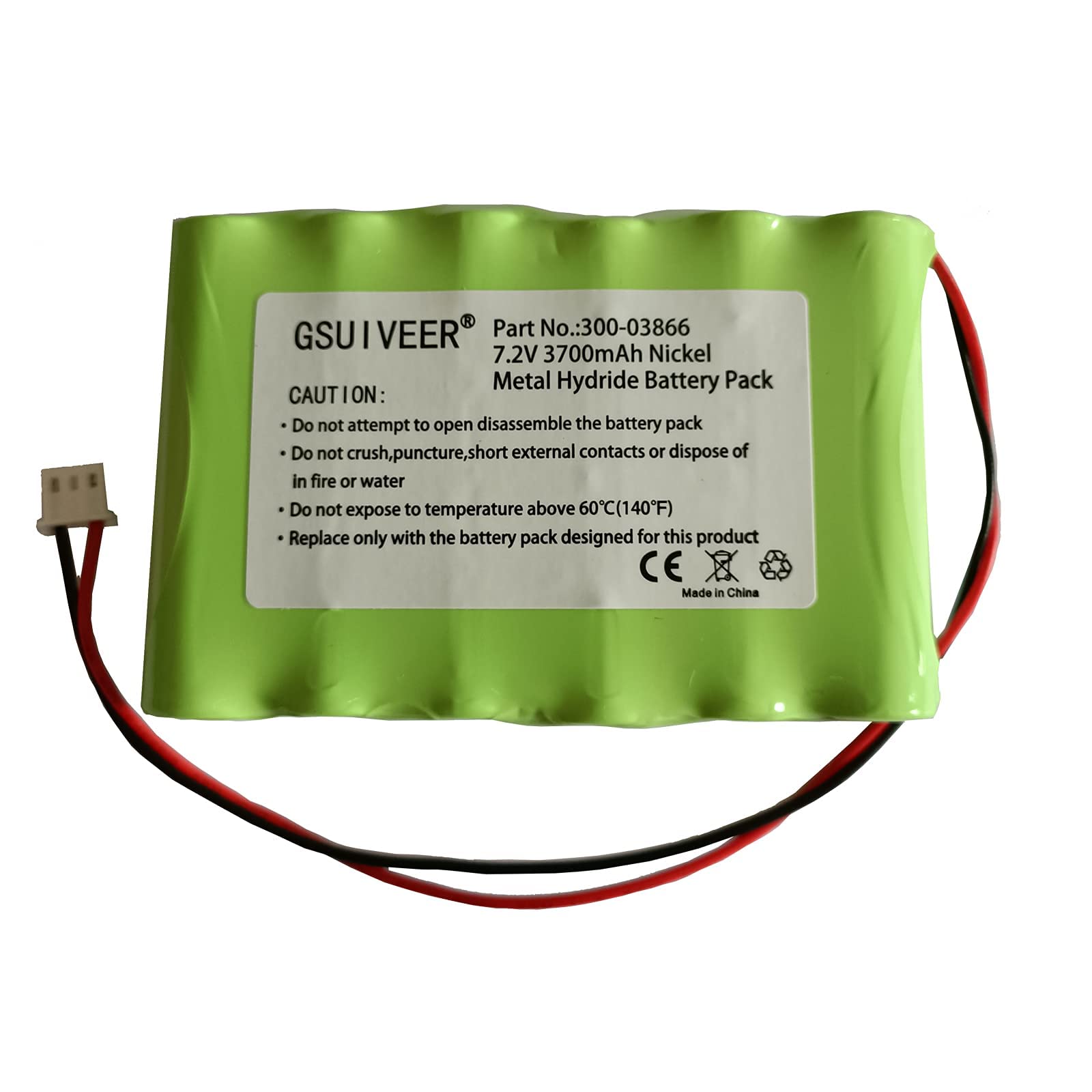 GSUIVEER 300-03866 7.2V 3700mAh Battery and 300-03864-1 Battery 7.2V 1100mAh