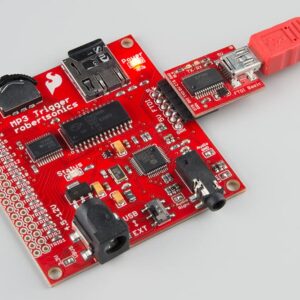 SparkFun MP3 Trigger - 18 Trigger inputs to Alternate Functions Random & sequential Track Selection Transport Controls Even Volume up/Down Real-Time Volume Control Full-Duplex Serial Control