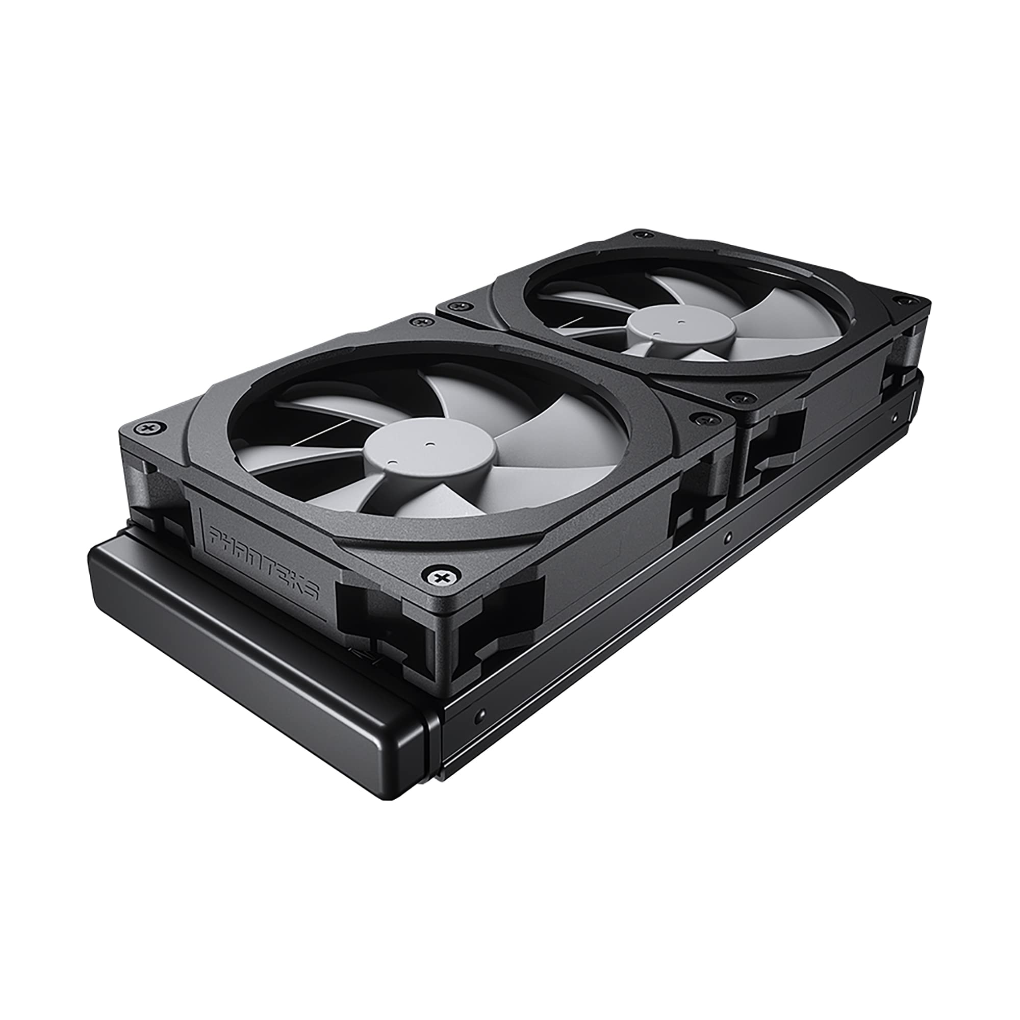 Phanteks (PH-GO280MPH_DBK01) Glacier One 280MPH D-RGB AIO Liquid CPU Cooler, Infinity Mirror Pump Cap Design, 2X Silent 140mm MP PWM Fans, 2X D-RGB Halos Fan Frames, Black