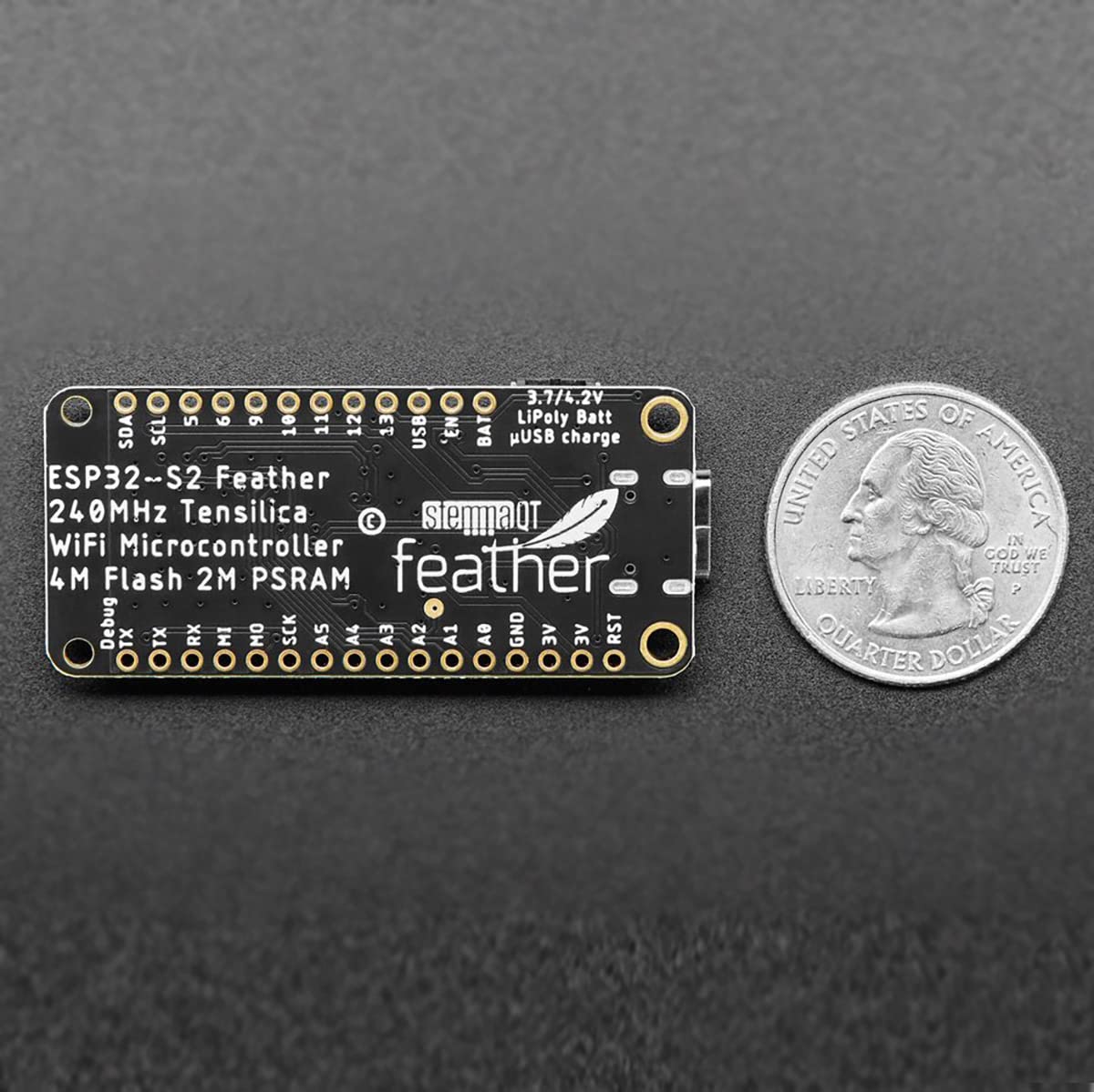 ESP32-S2 Feather - 2 MB PSRAM and Stemma QT/Qwiic Adafruit 5000