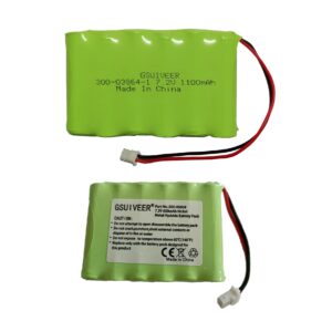 gsuiveer 300-03864-1 battery 7.2v 1100mah and 300-06868 7.2v 600mah battery