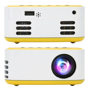 portable mini projector, hd 1080p wifi usb bluetooth wireless cinema projector,built in speakers,kids cartoon home theater beamer,for usb/mobile hard disk/phone,for outdoor movie video projector(us)