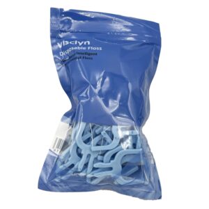 disposable floss picks for visclyn smart dental floss - 50pcs/pack - blue