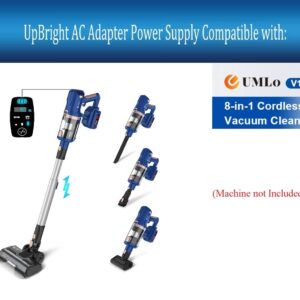 UpBright 22.5V AC/DC Adapter Compatible with UMLo Model V111 V111Plus Plus 18.5V 4000mAh Lithium Li-ion Battery Powerful Suction Lightweight Cordless Stick Vacuum Cleaner 22.5VDC Power Supply Charger