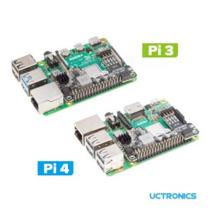 UCTRONICS PoE HAT for Raspberry Pi 4B, IEEE 802.3af-Compliant, 5V 2.5A Mini Power Over Ethernet Expansion Board for Raspberry Pi 4 B 3 B+