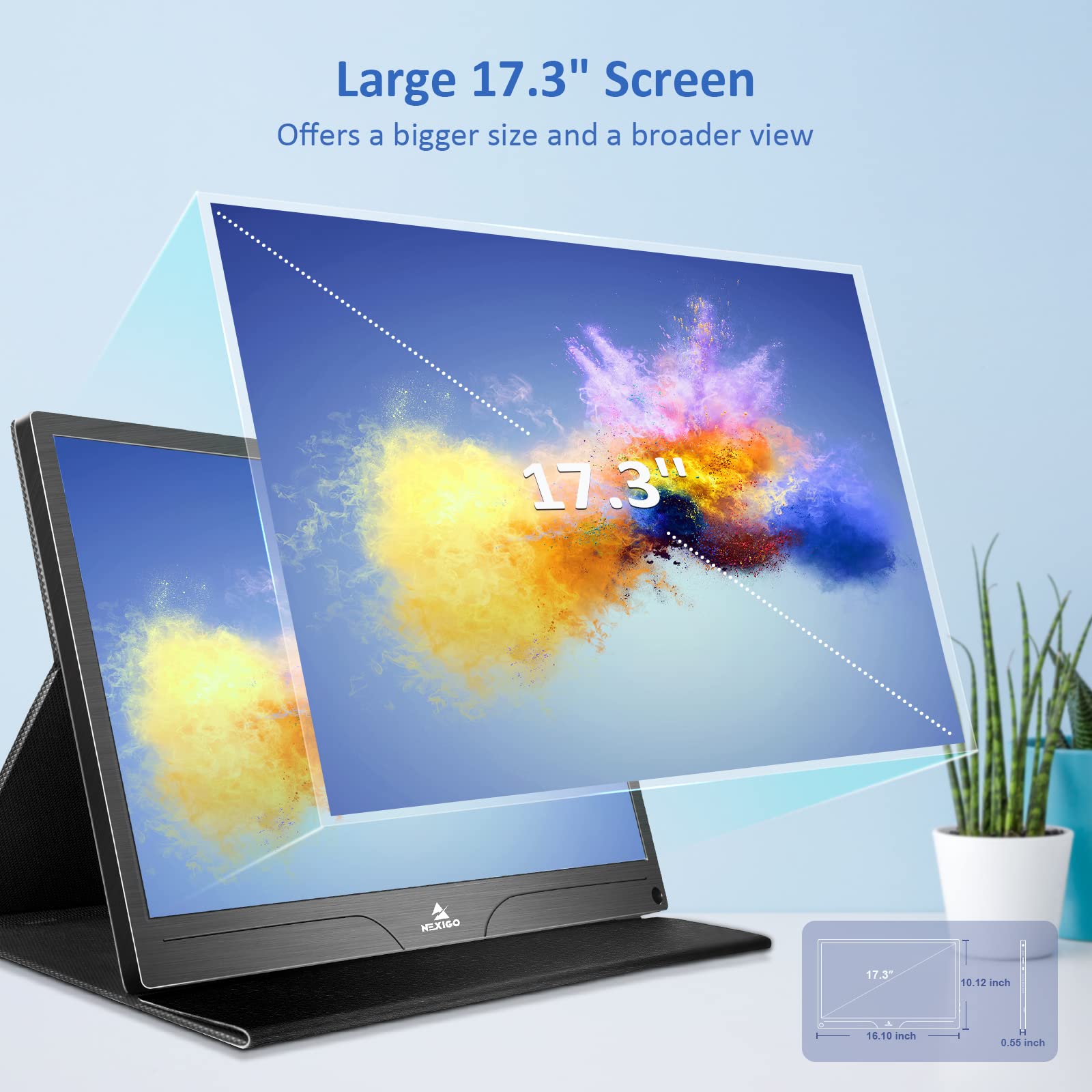 NexiGo 4K Portable Monitor 17.3 Inch (Gen 1)