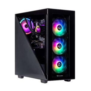 velztorm black gladio cto gaming pc (liquid cooled amd ryzen 9 5900x, 32gb ddr4, 1tb pcie ssd + 2tb hdd (3.5), geforce rtx 3070 8gb, ac wifi, 750w psu, rgb light, win10h)