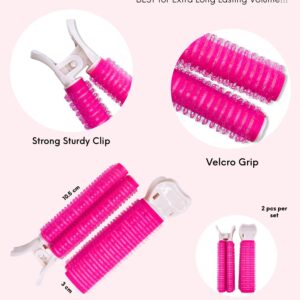 HAIR ROOT VOLUMIZING CLIP (CHERRY PINK), 2 Count (Pack of 1)