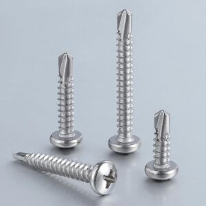 （350pcs）#8X3/4 Phillips Pan Head Self Drilling Screws, Self Tapping Sheet Metal Screws - 410 Stainless Steel