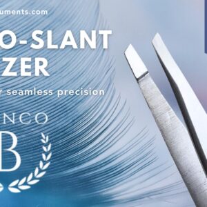 Bianco Instruments Slant and Micro Slant Tweezer Bundle - Made in USA Stainless Steel - Expertly Honed for a Professional Grip on Even the Most Stubborn Hairs - 2mm and 3.5mm Tips