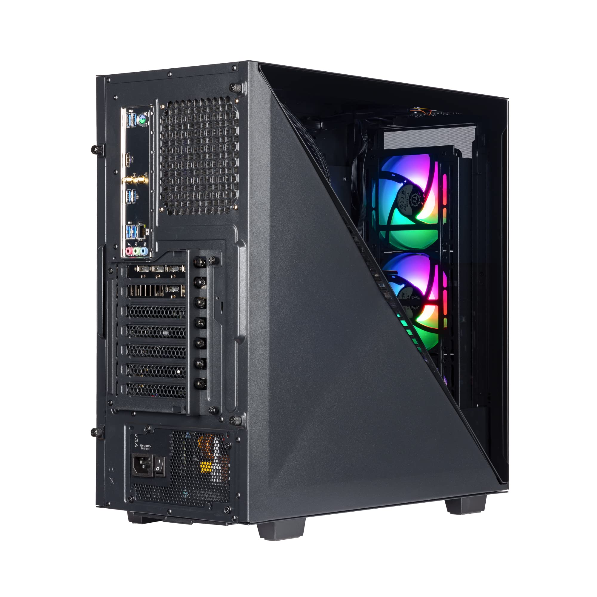 Velztorm Black Gladio CTO Gaming PC (Liquid Cooled AMD Ryzen 9 5900X, 32GB DDR4, 1TB PCIe SSD + 2TB HDD (3.5), GeForce RTX 3070 8GB, AC WiFi, 750W PSU, RGB Light, Win10H)