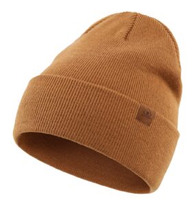 home prefer toddler beanie for boys girls baby kids beanies warm knit winter hat light brown 2-8 years