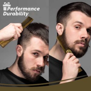 Personalized Wooden Beard Comb for Men, Custom Folding Pocket Comb for Moustache Beard & Hair Sandalwood Combs