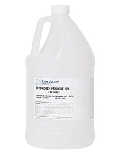 hydrogen peroxide 10% lab grade, 1 gallon