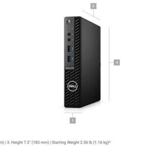 2021 Newest Dell OptiPlex 3080 Micro Form Factor Business Desktop, Intel Core i5-10500T, 32GB DDR4 RAM, 1TB SSD + 2TB HDD, WiFi, HDMI, Bluetooth, Windows 10 Pro (Renewed)