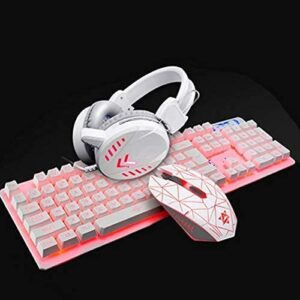 SPLD Keyboards Gaming Keyboard 4Pcs Keyboard Gaming Mouse Computer Backlight Headset Waterproof Mouse Pad