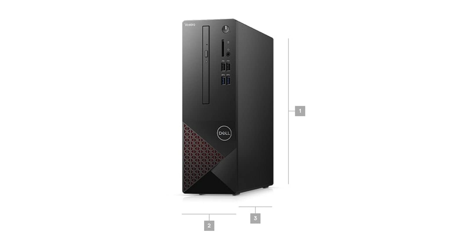 Dell Vostro 3681 Desktop | Core i5-10400 - 256GB SSD Hard Drive - 8GB RAM | 6 cores @ 4.3 GHz Win 11 Pro Black (Renewed)