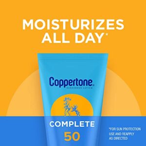 Coppertone Complete Sunscreen Lotion, SPF 50 Sunscreen, 7 Oz